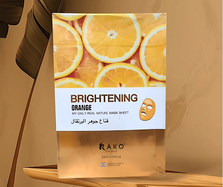 Rako Brightening Orange Sheet Mask – Daily Nature Mask with Whitening ...